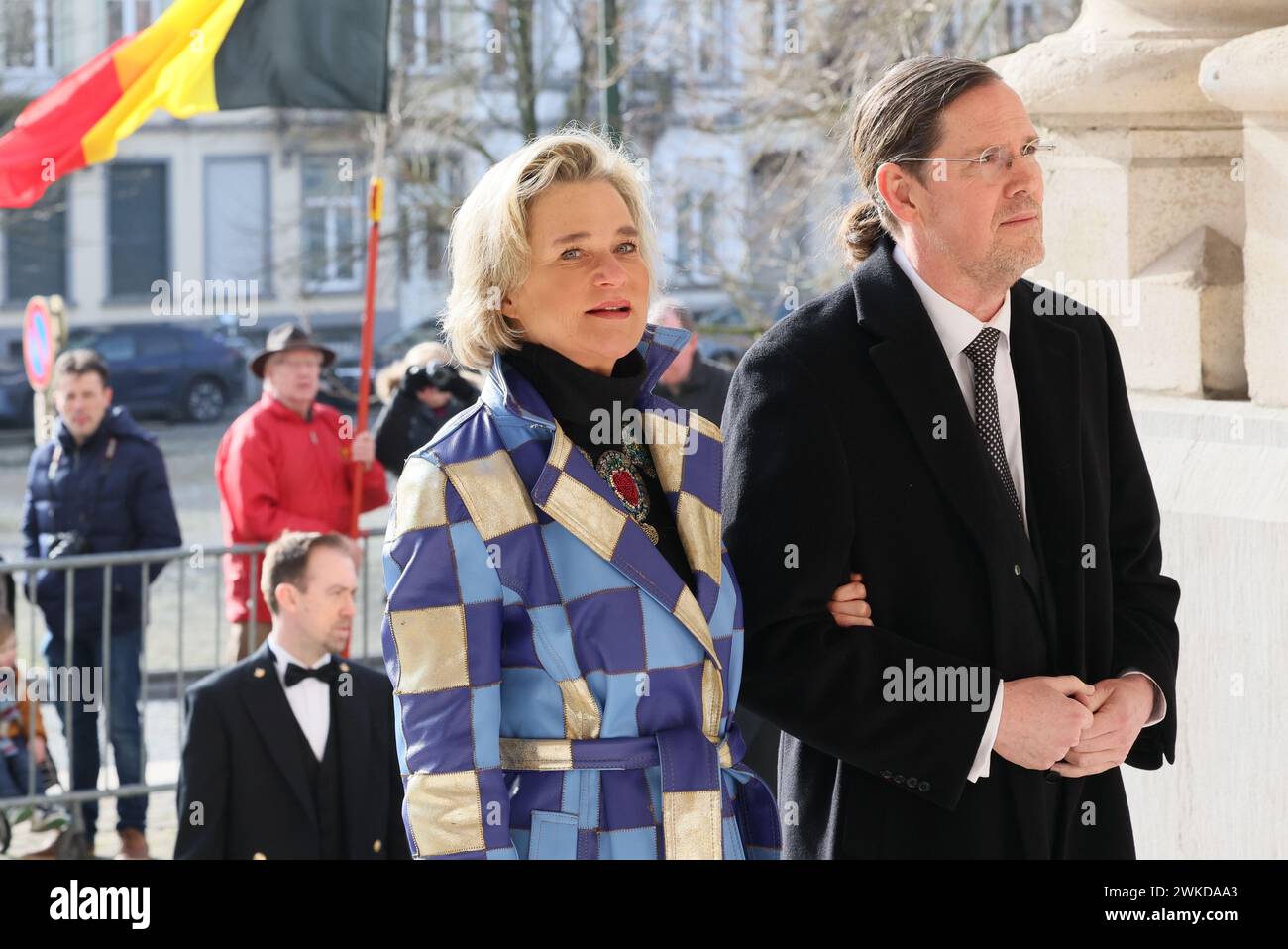 Brussels, Belgium. 20th Feb, 2024. Princess Delphine and Delphine Boel ...