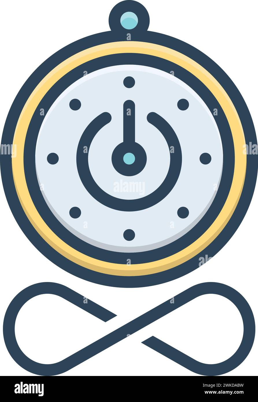 Infinity time clock Stock Vector Images - Alamy