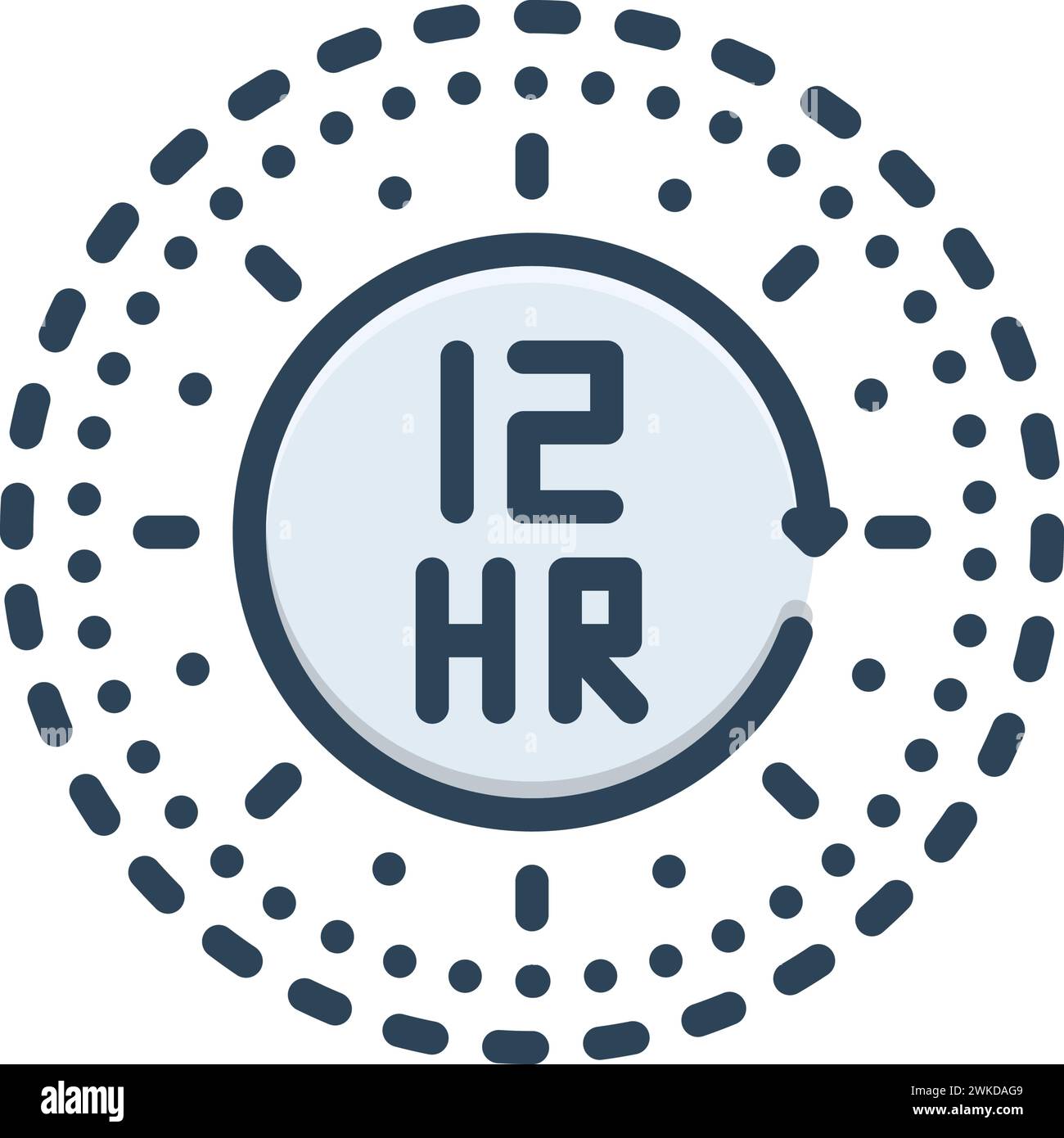 Icon for 12 hours,clock Stock Vector Image & Art - Alamy