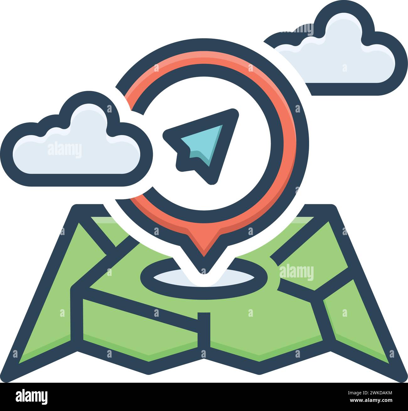 Send gps location Stock Vector Images - Alamy