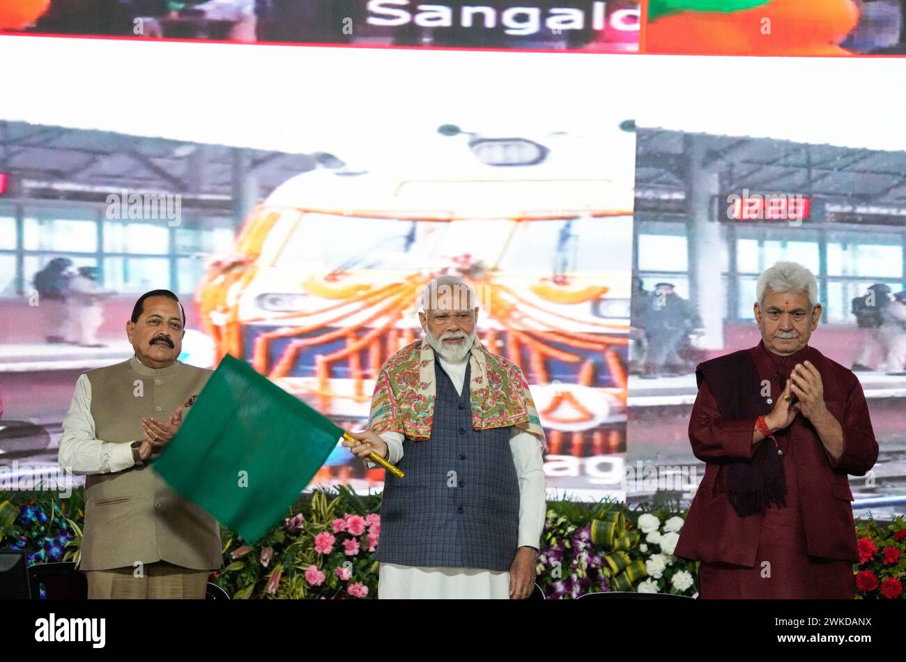 Indian Prime Minister Narendra Modi flags off the inaugural electric ...
