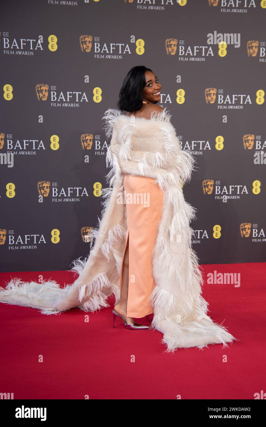 London, UK. 18th Feb, 2024. Ayo Edebri attends the BAFTA British ...