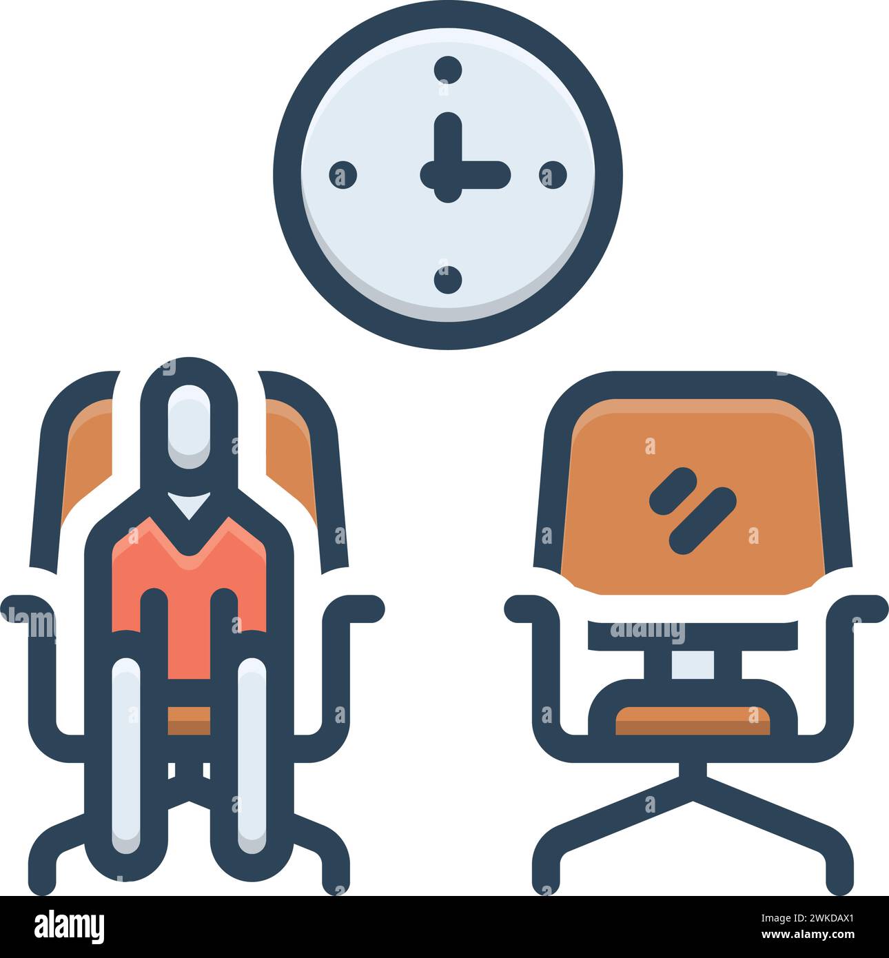 Icon for waiting,sit Stock Vector Image & Art - Alamy