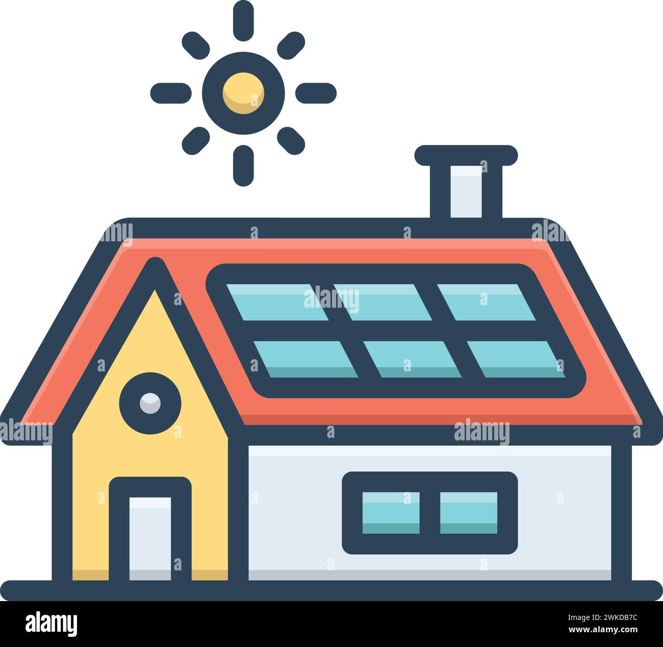 Solar panels vector icon silhouette Stock Vector Images - Alamy