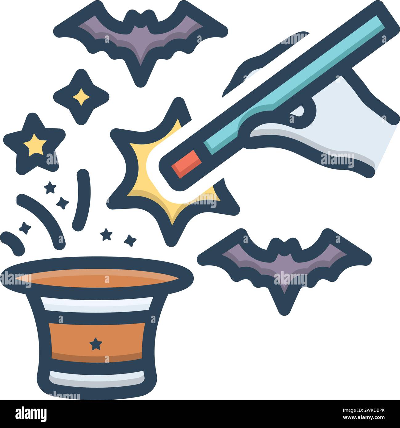 Trick magic Stock Vector Images - Alamy
