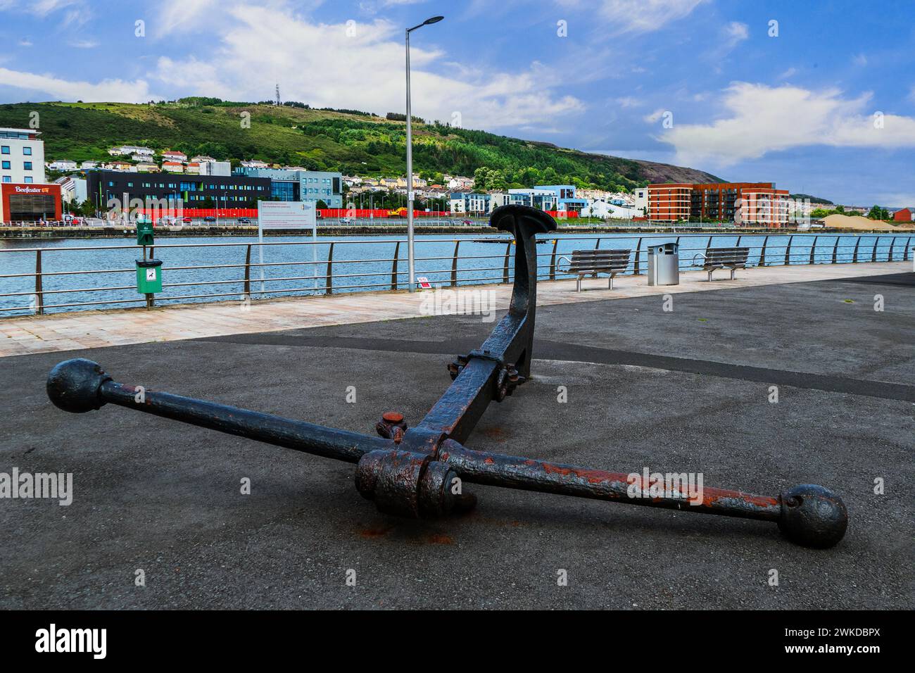 swansea docks wales united kingdom Stock Photo - Alamy
