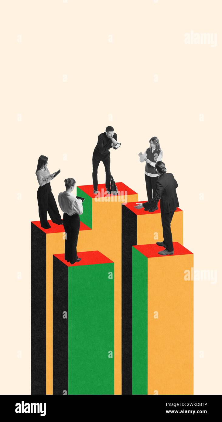 Multicolored graphs hi-res stock photography and images - Alamy