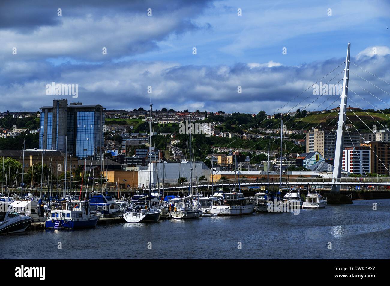 Swansea marina dock docks hi-res stock photography and images - Alamy