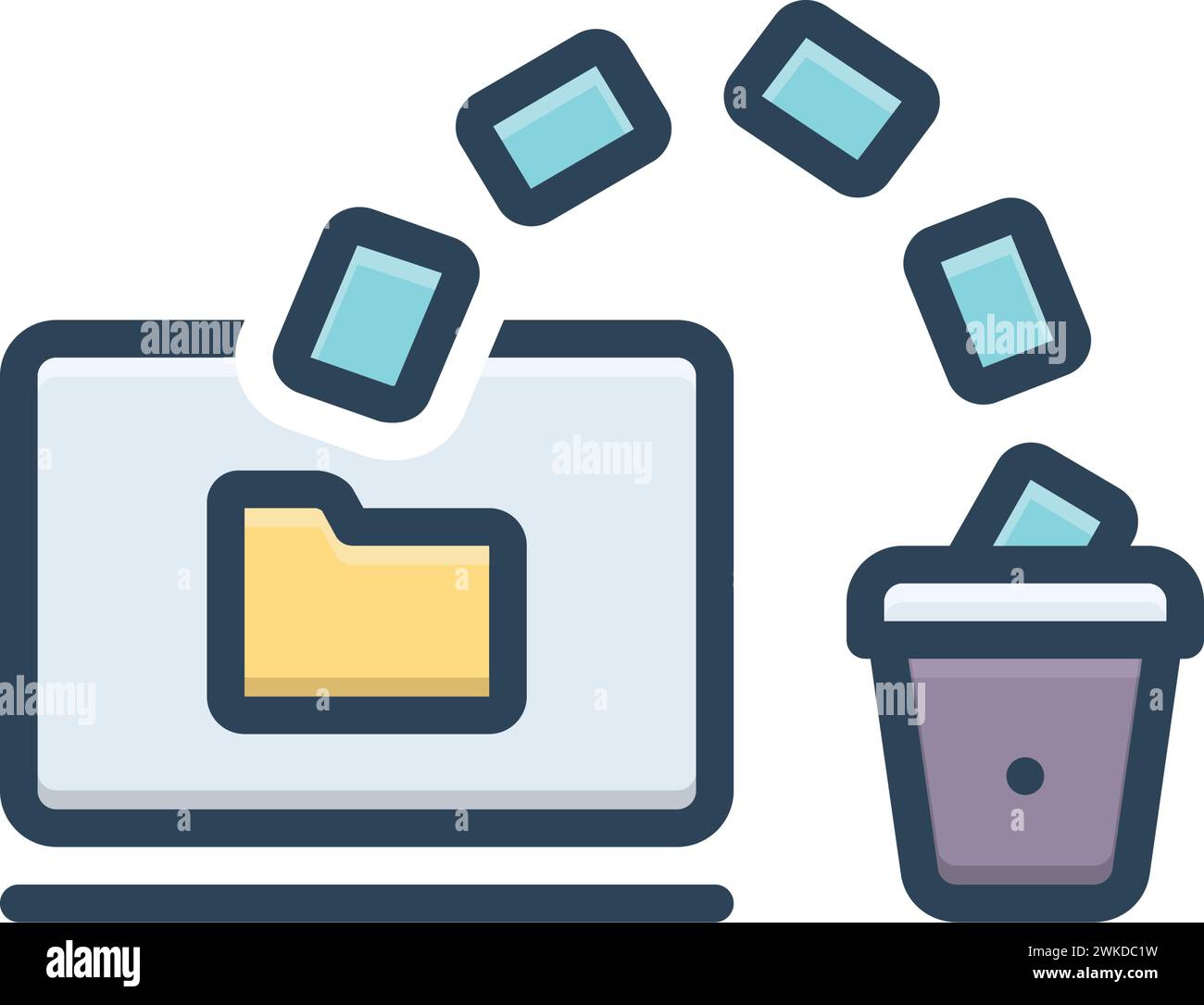 Deleting document Stock Vector Images - Alamy