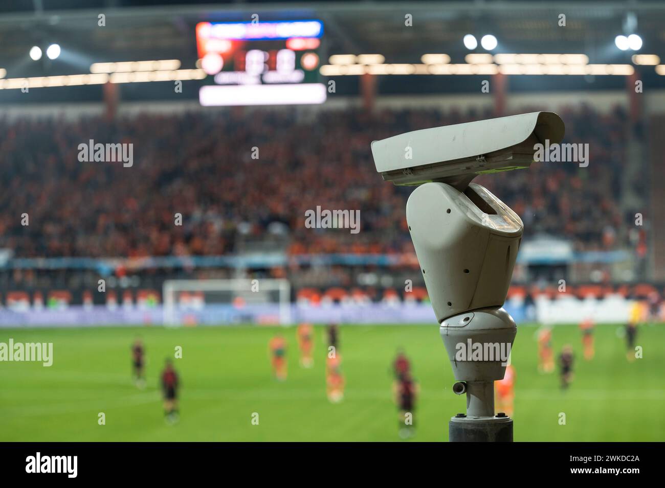 CCTV camera at the stadium during the match Stock Photo - Alamy