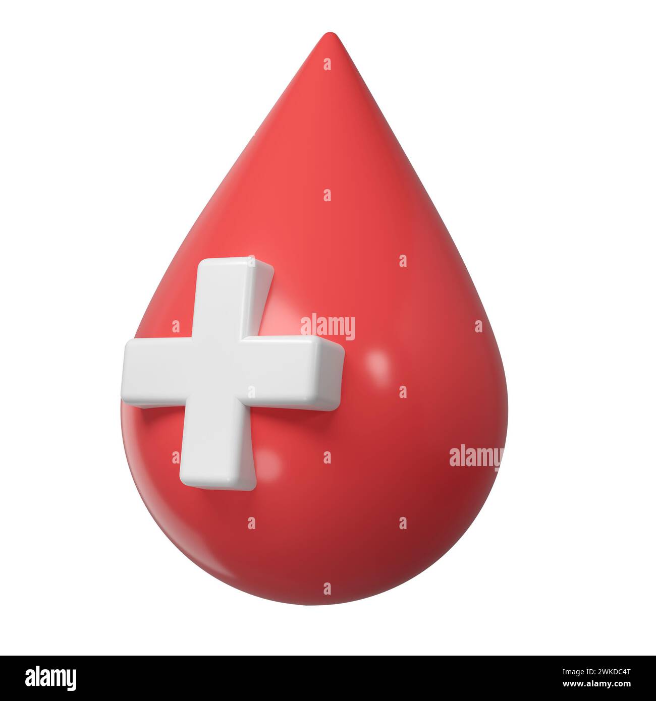 3d red blood drop with medical cross symbol icon aid donation and ...