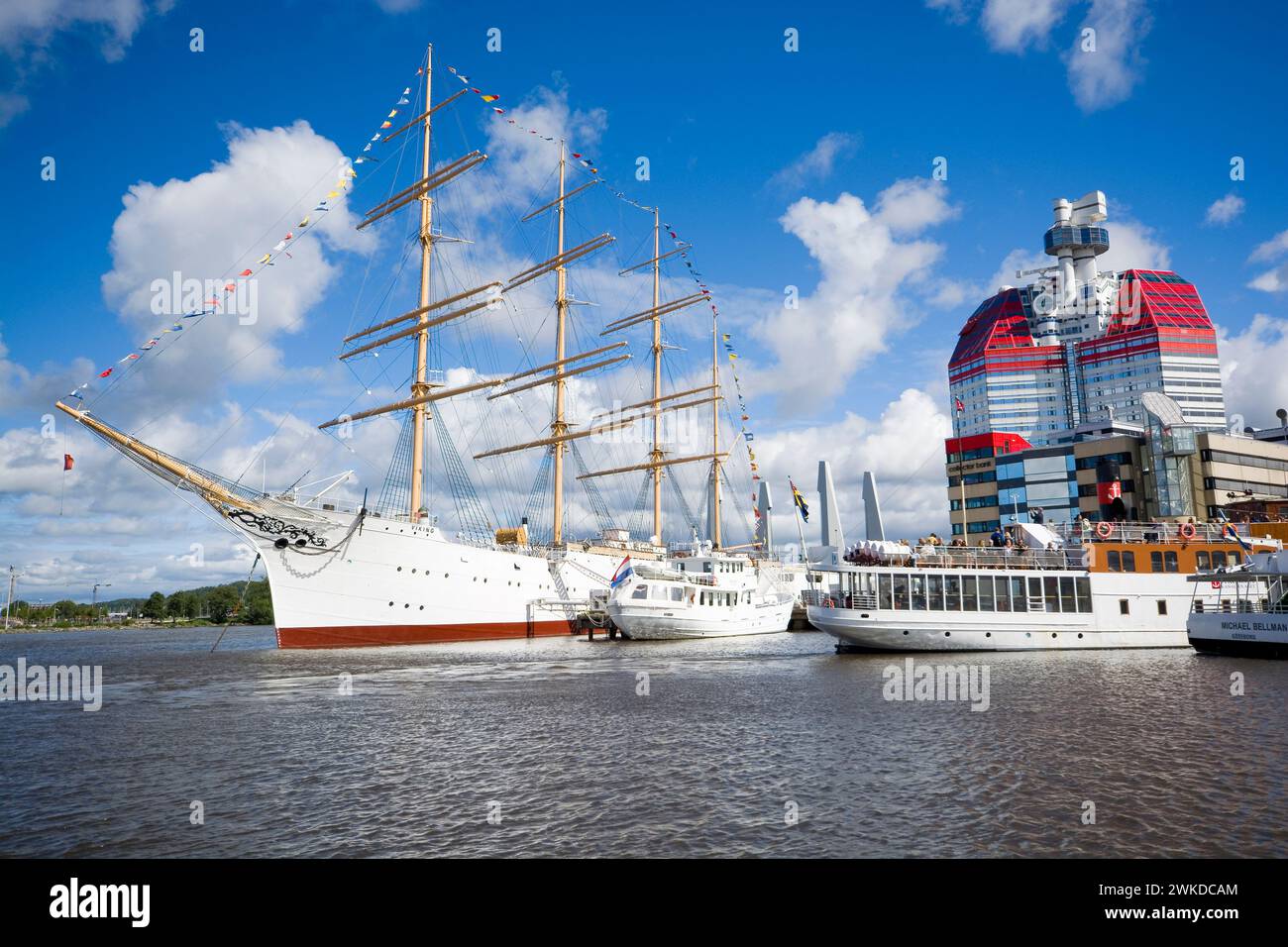 Hotel Barken Viking on old historic sailing ship in Goteborg, Sweden ...