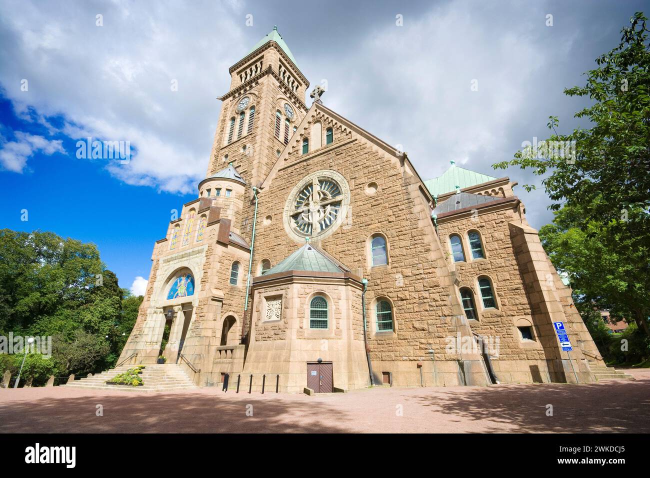 Neo-Romanesque style Vasa Church (Vasakyrkan) in Gothenburg, Sweden ...