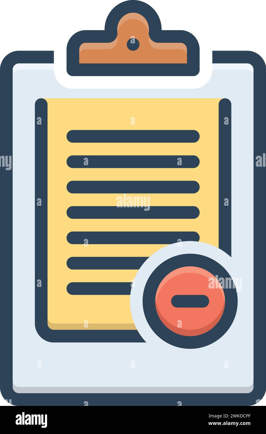 Icon for expunge,document Stock Vector Image & Art - Alamy