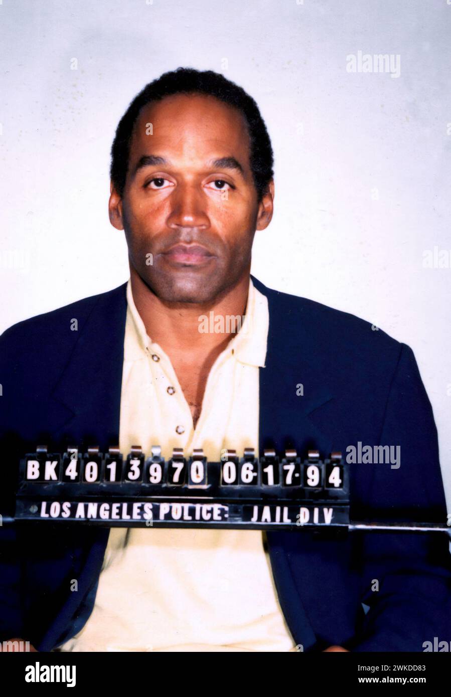 Mug shot of O.J. Simpson, June 17, 1994 Stock Photo - Alamy