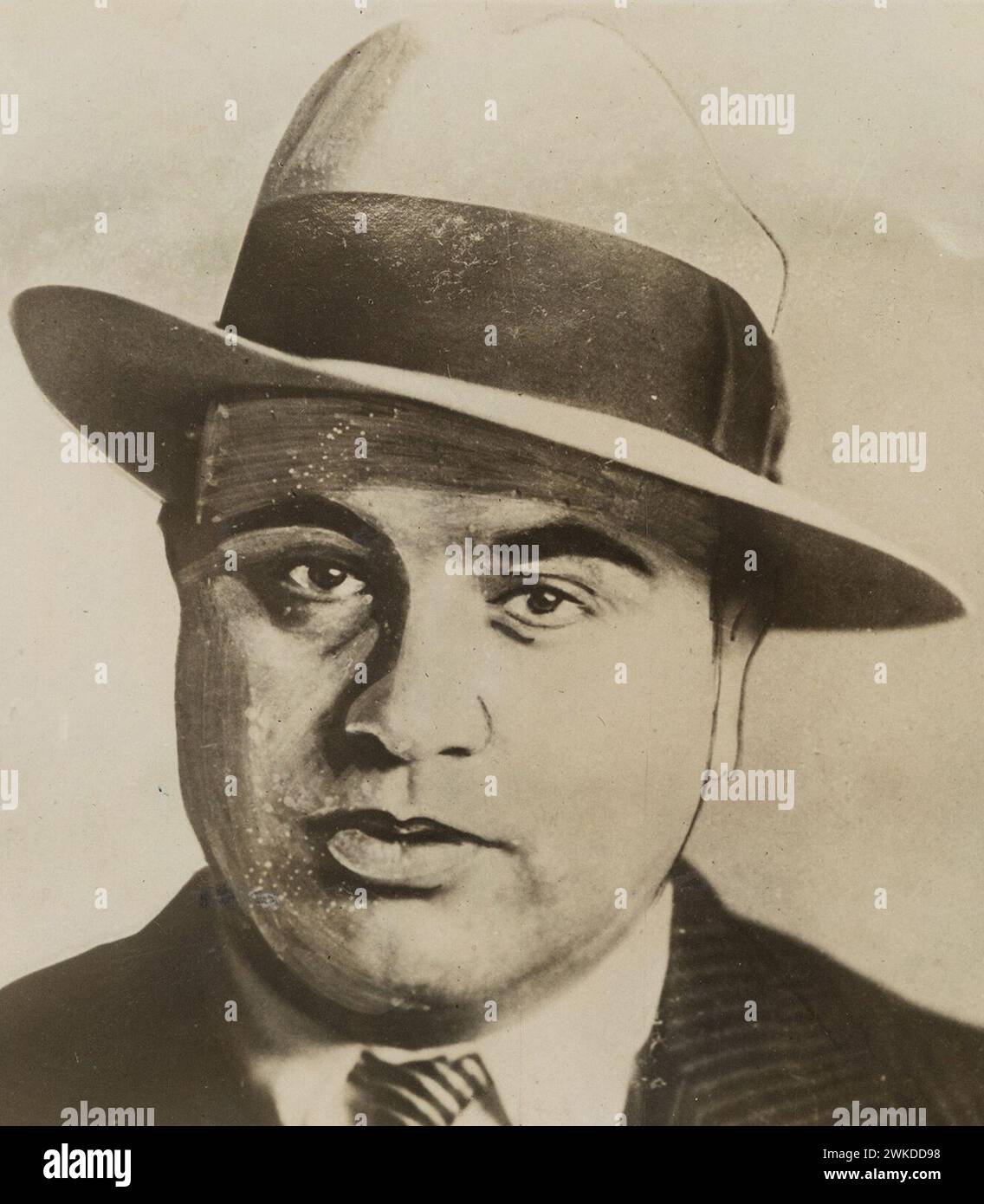 Circa 1931 Al Capone Mug Shot illustration Stock Photo - Alamy