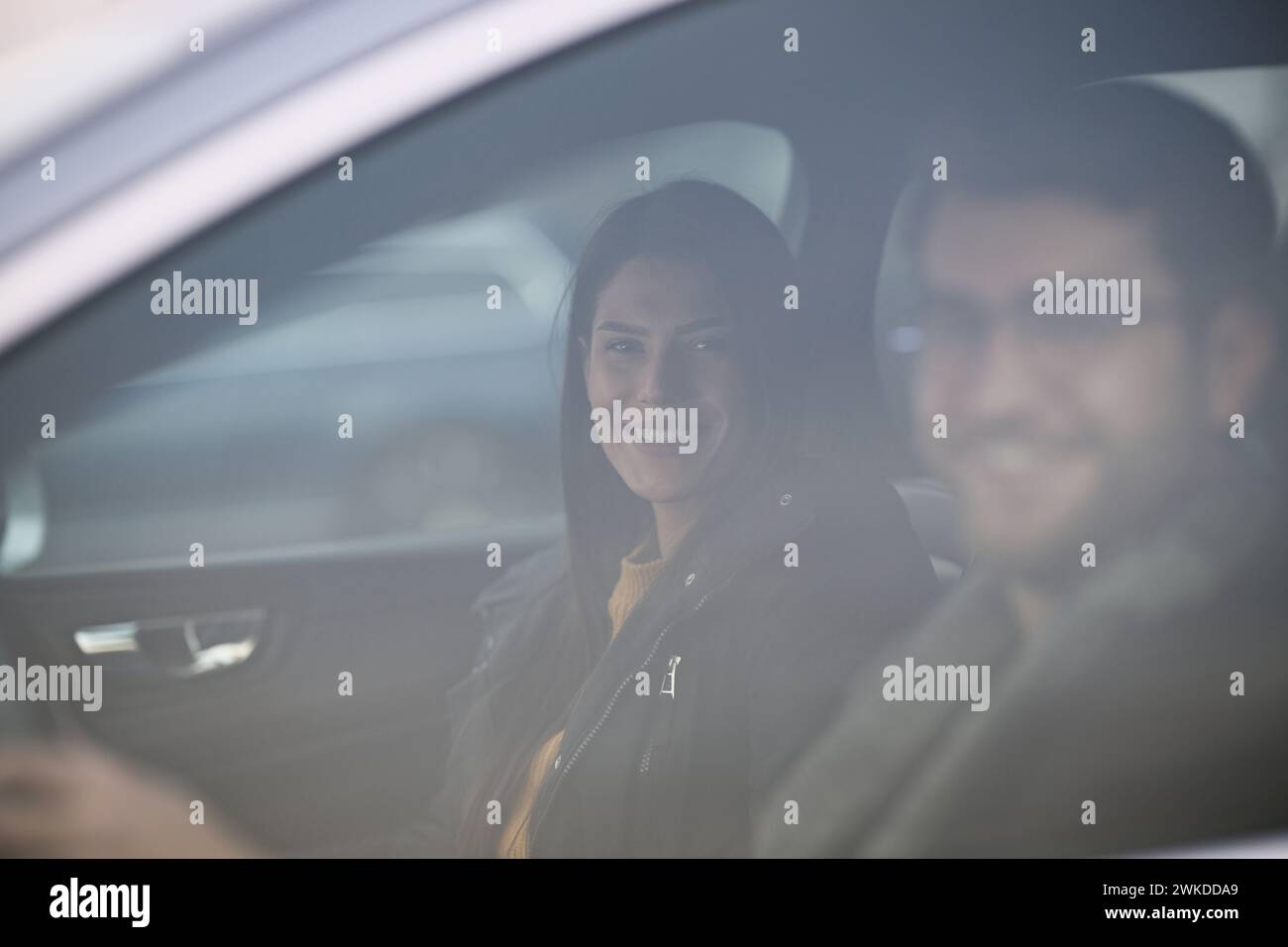 A romantic couple embarks on a scenic road trip across Europe ...