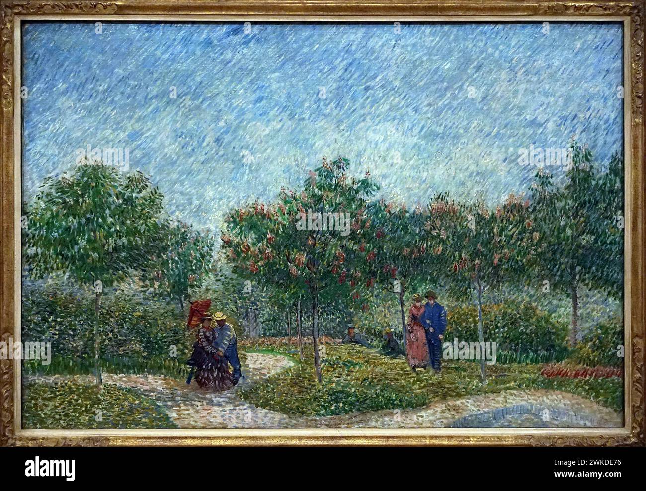 Garden with Courting Couples / Square Saint-Pierre (1887) by Vincent ...