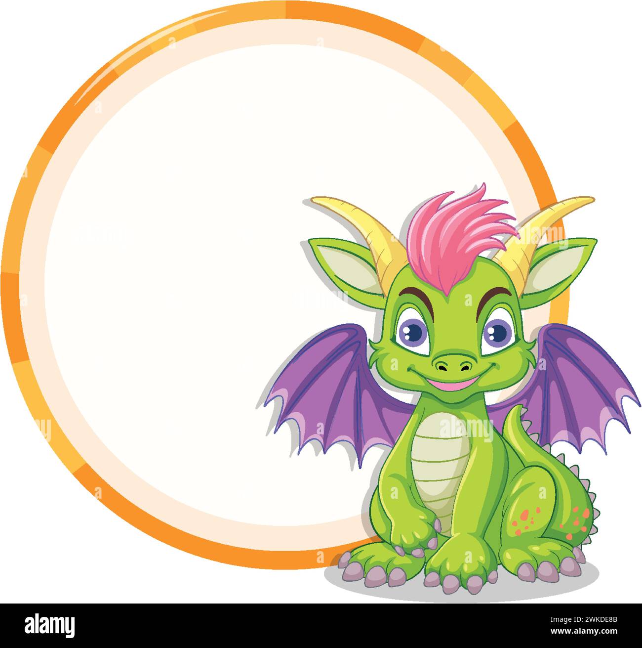 Dragon character with horns and tail hi-res stock photography and ...