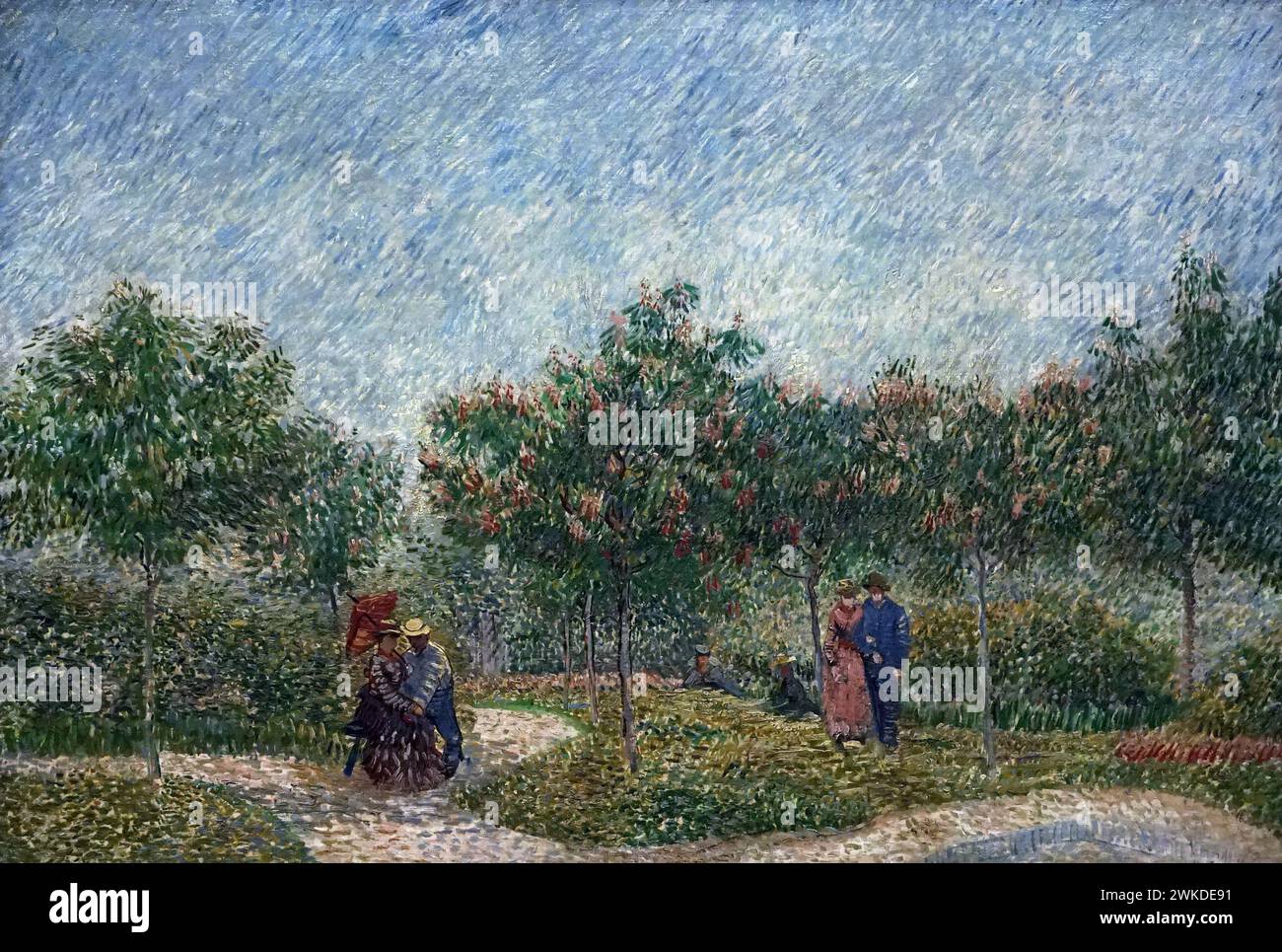 Garden with Courting Couples / Square Saint-Pierre (1887) by Vincent ...