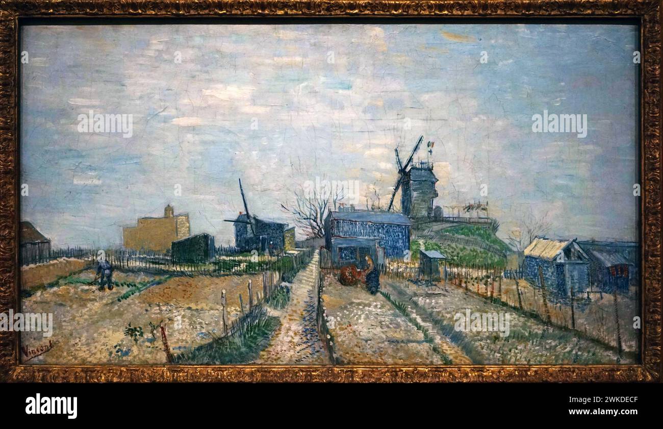 Montmartre windmills allotments van gogh hi-res stock photography and ...
