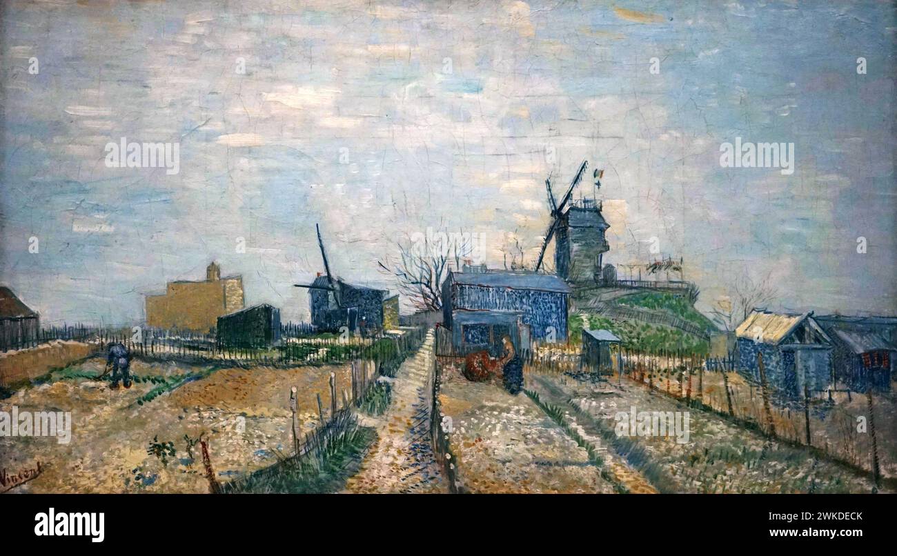 Montmartre windmills allotments van gogh hi-res stock photography and ...