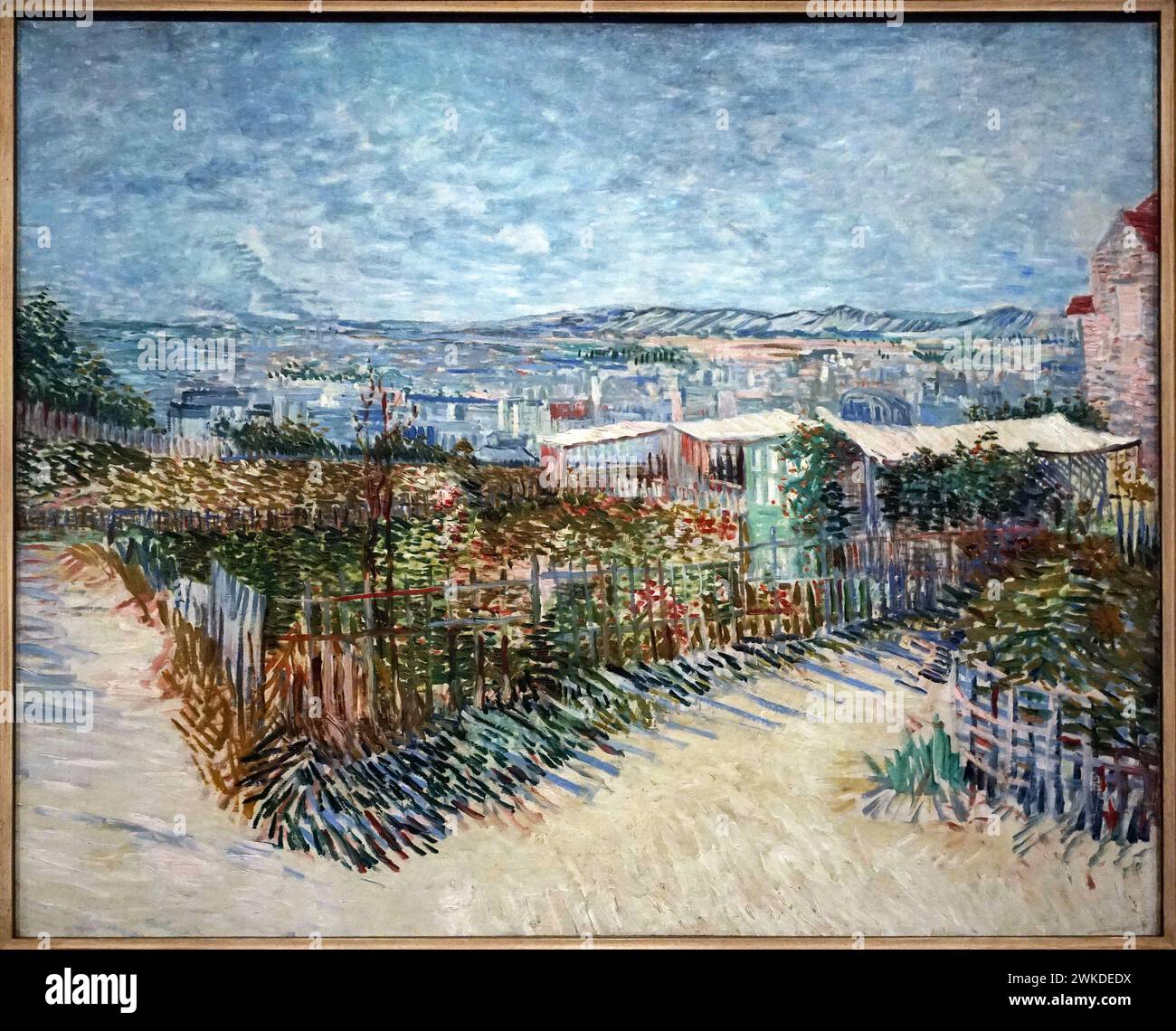 Vincent van gogh montmartre behind the moulin de la galette hi-res ...