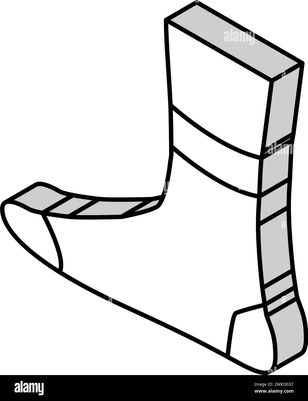 quarter sock isometric icon vector illustration Stock Vector Image ...