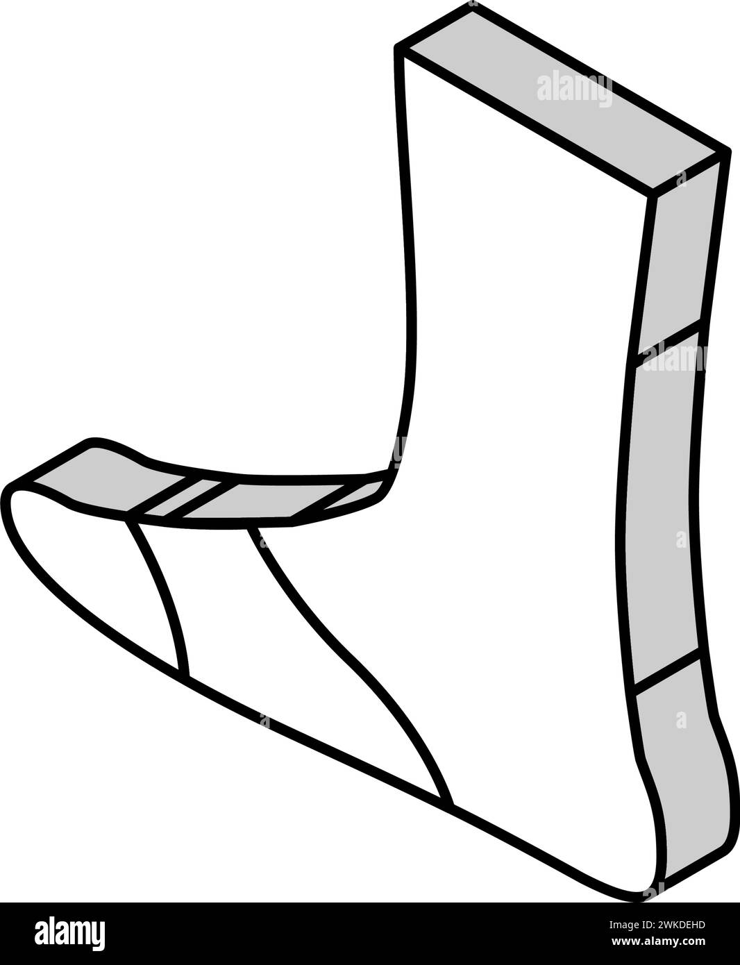 toe cover sock isometric icon vector illustration Stock Vector Image ...