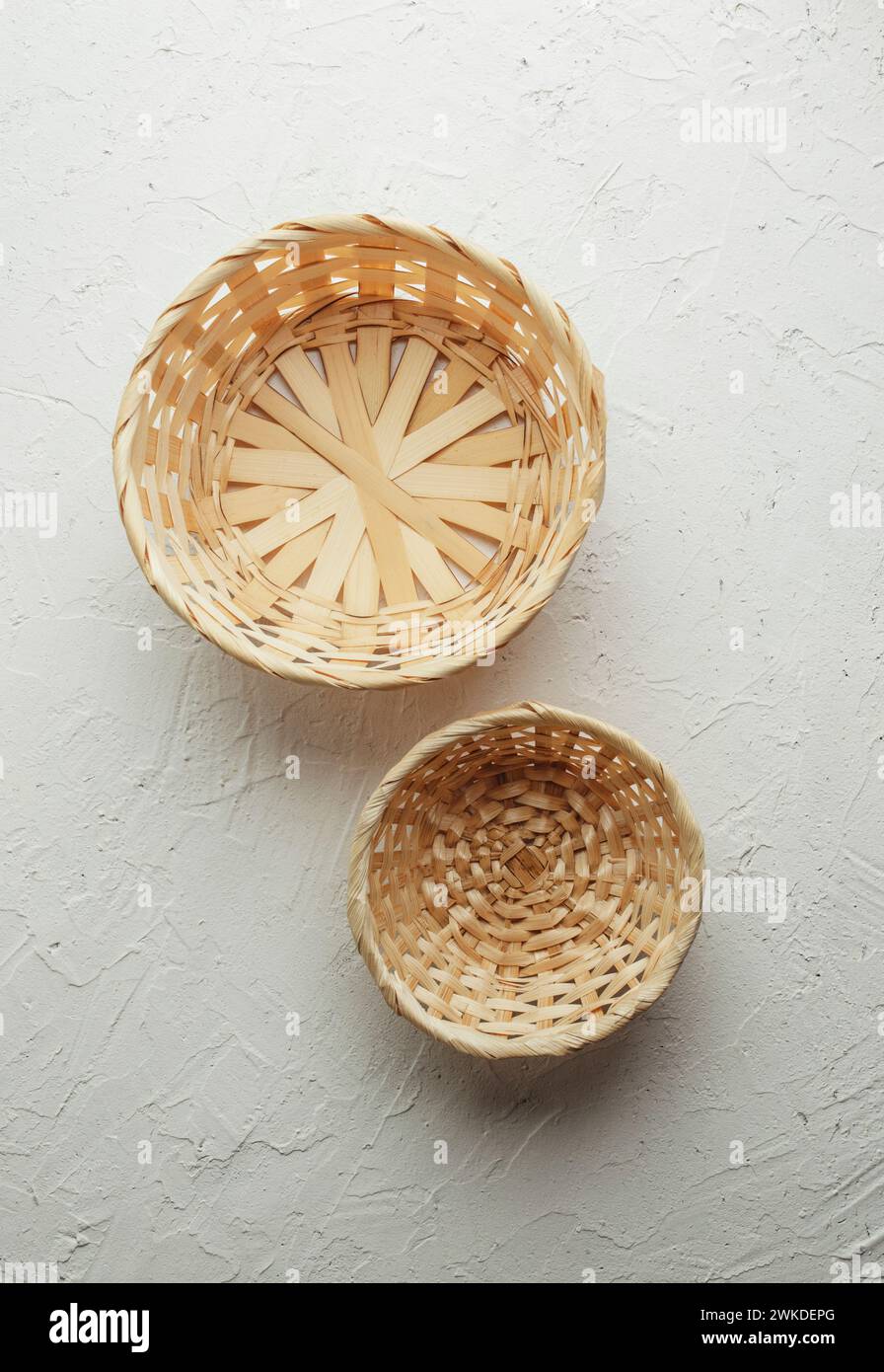 Empty bowl on white background. Containers for food. Zero Waste. Using ...