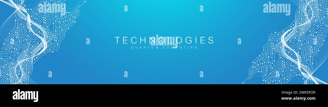 Abstract background with technology circuit board texture. Modern ...