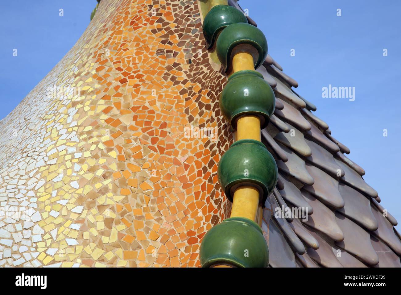 Spain. Catalonia. Barcelona. Casa Batlló. Remodel by Antonio Gaudí ...