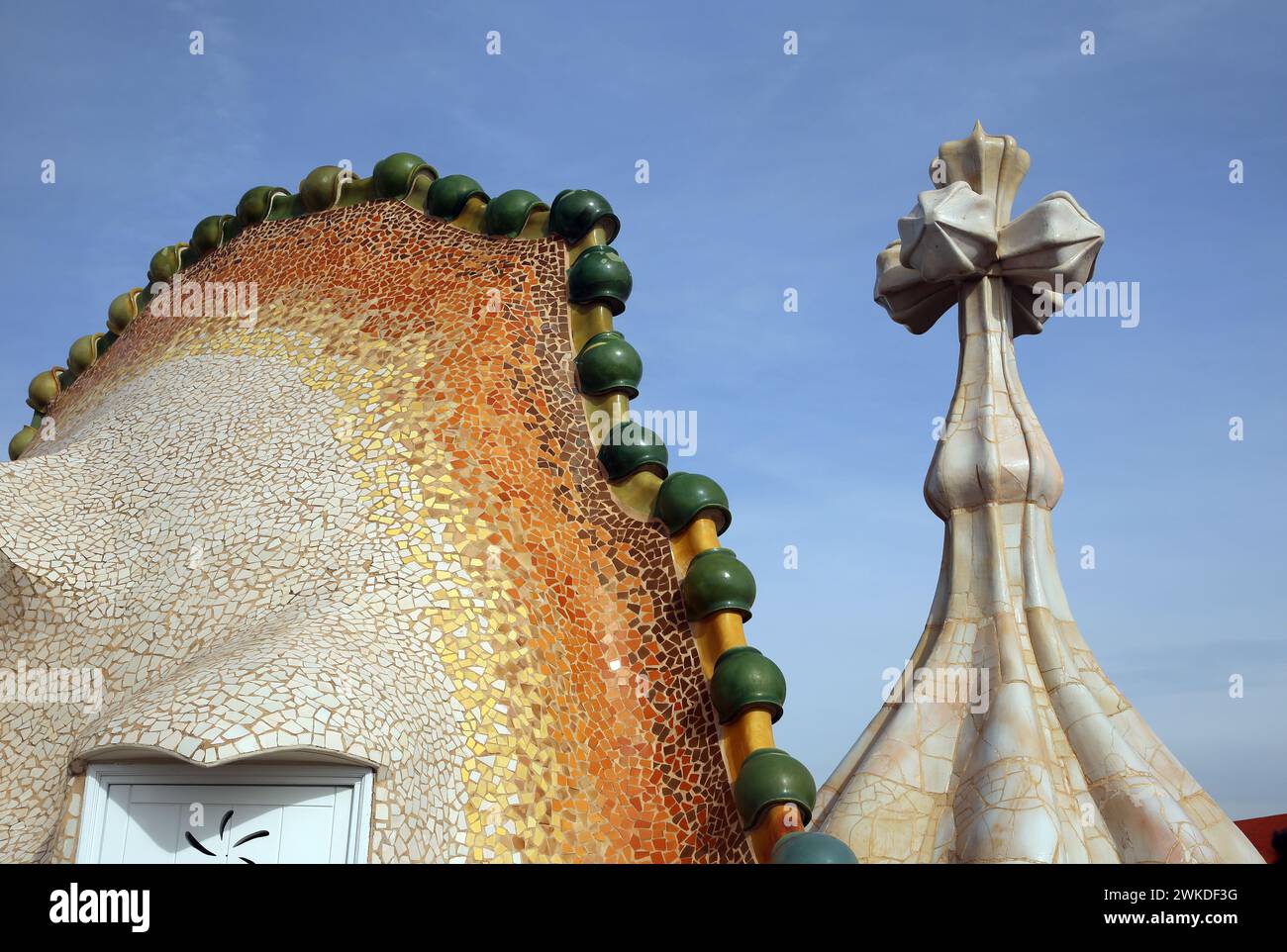Spain. Catalonia. Barcelona. Casa Batlló. Remodel by Antonio Gaudí ...
