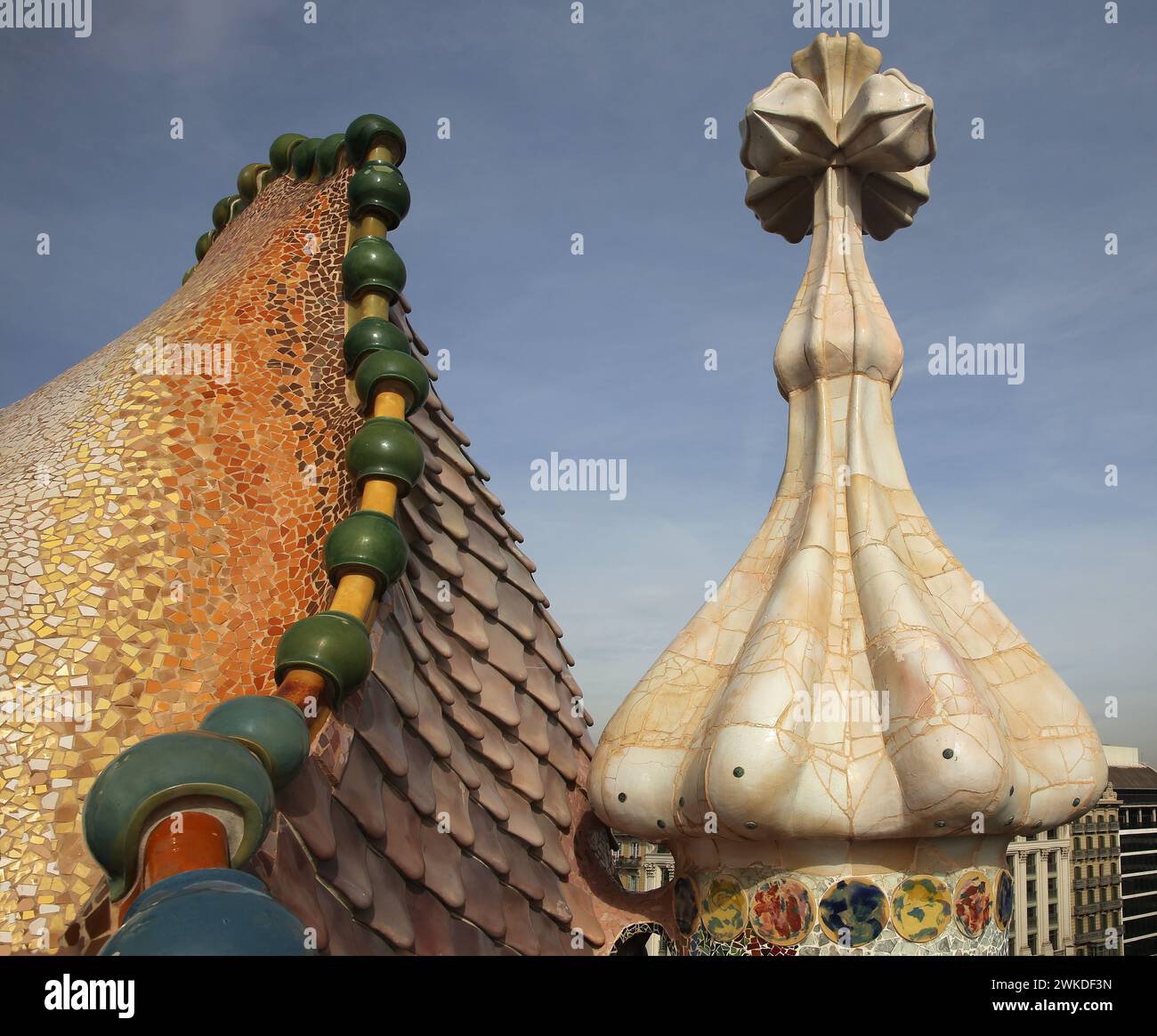 Spain. Catalonia. Barcelona. Casa Batlló. Remodel by Antonio Gaudí ...