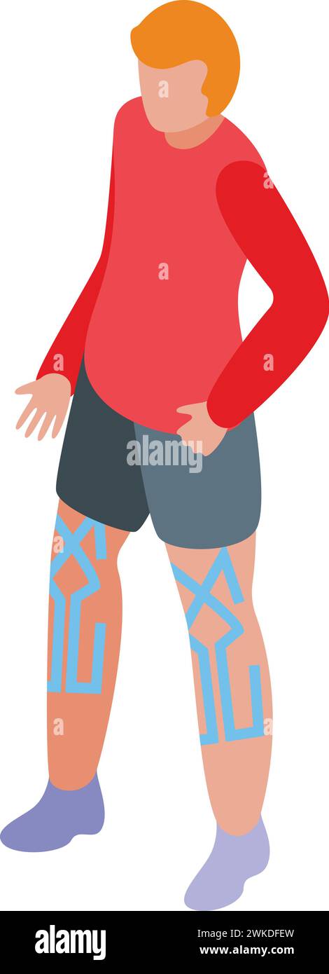 Kinesio taping Stock Vector Images - Alamy