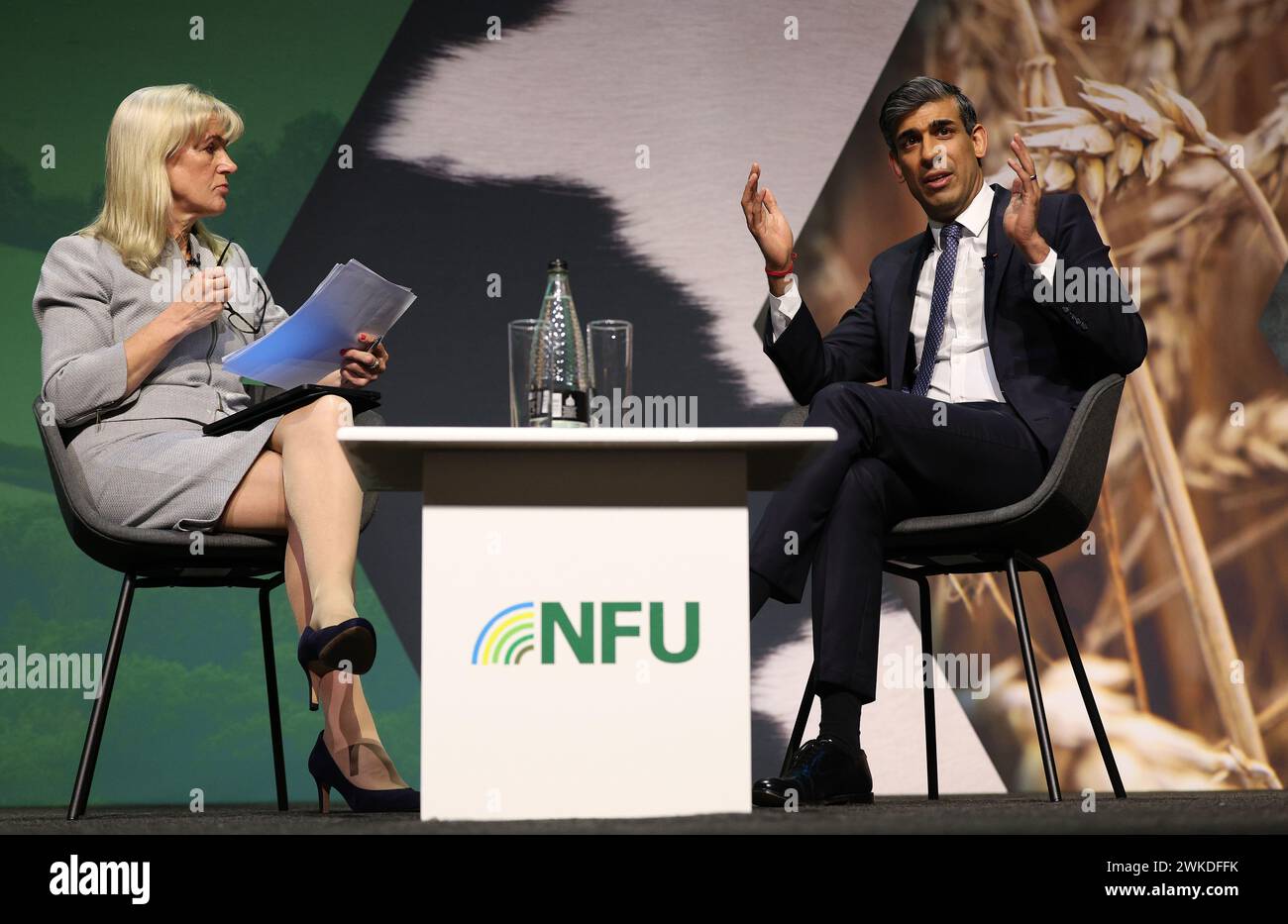 Prime Minister Rishi Sunak speaks during a question and answer session ...