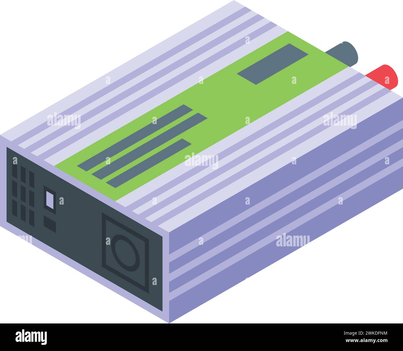 Energy inverter controller icon isometric vector. Nature power. Electricity producer Stock ...
