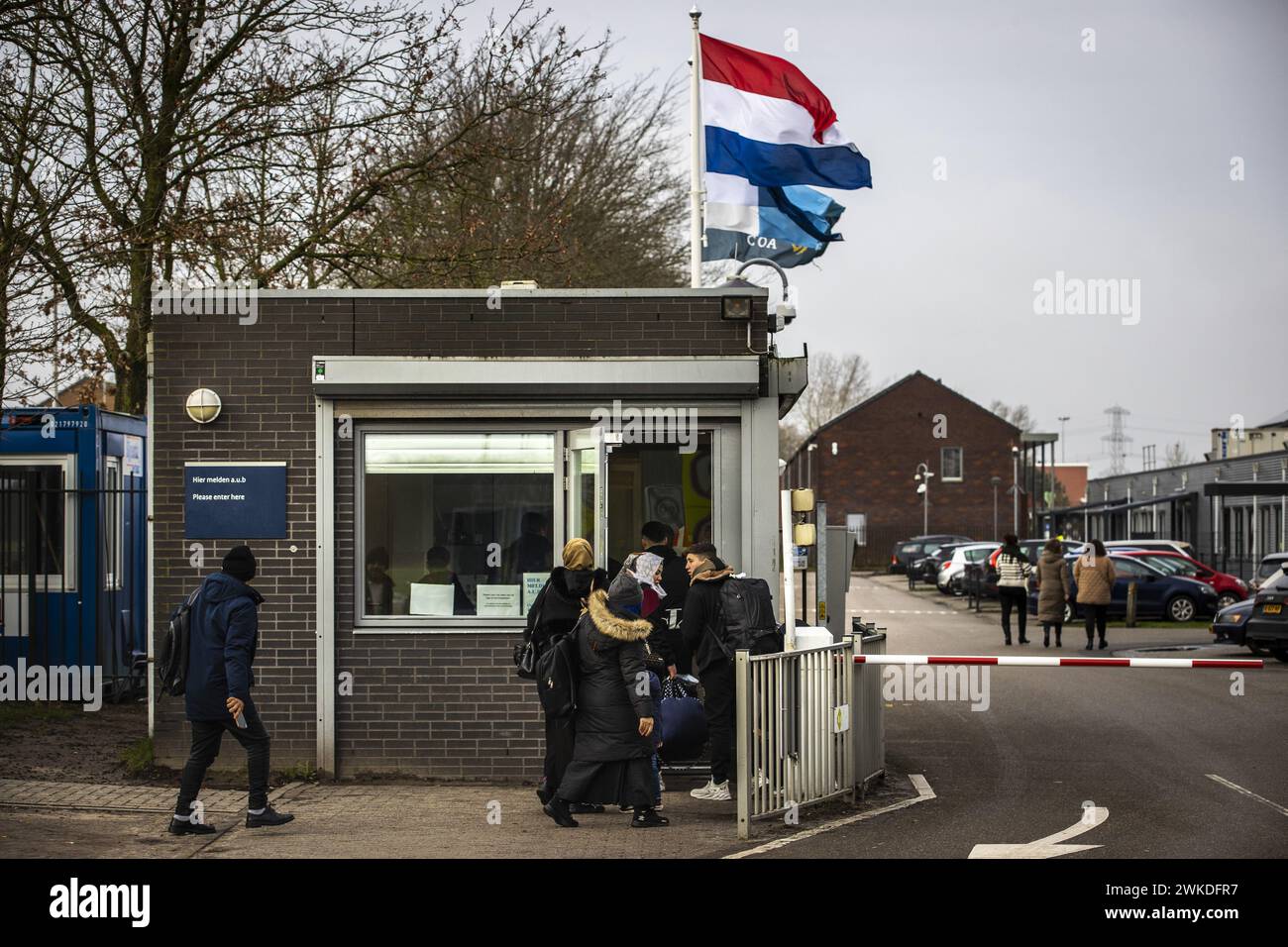 TER APEL - Asylum seekers at the registration center in Ter Apel. The ...