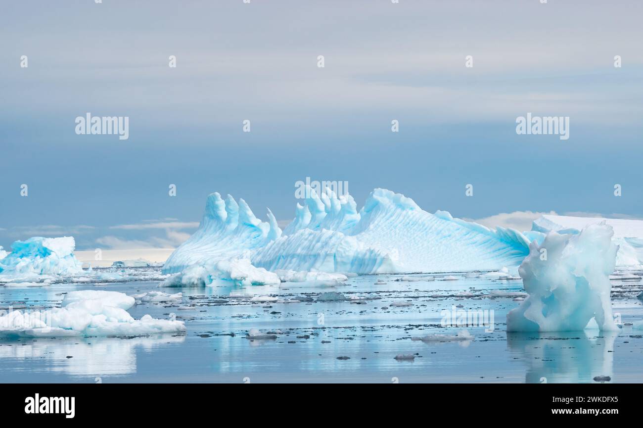Beautiful iceberg near the Fish Islands in Antarctica Stock Photo - Alamy