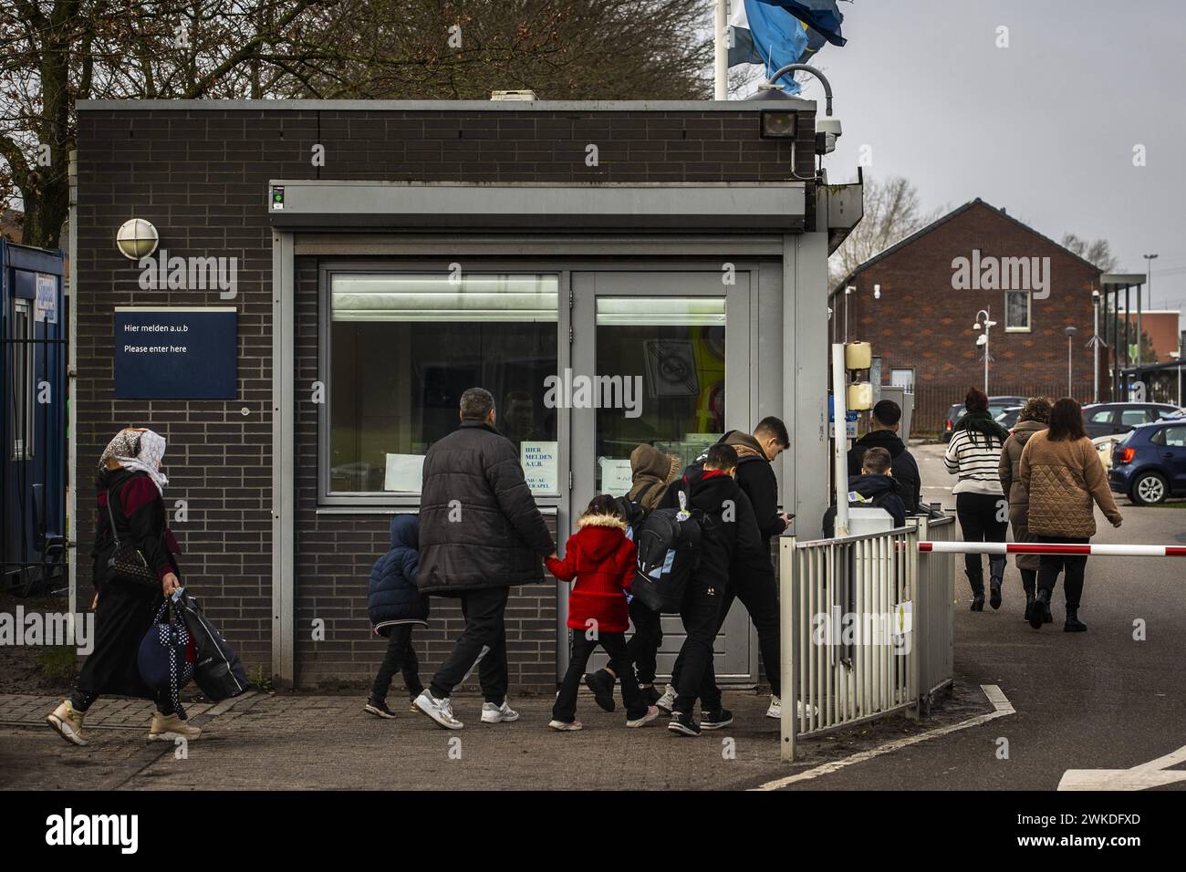 TER APEL - Asylum seekers at the registration center in Ter Apel. The ...