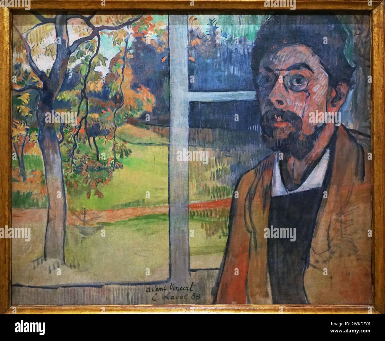 Self-Portrait (1888) by Charles Laval (1861-1894 Stock Photo - Alamy