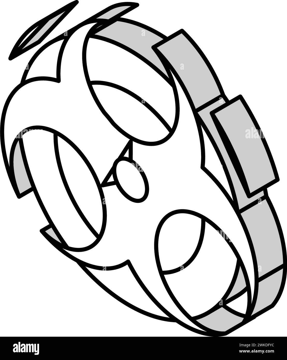 dangerous chemical waste mark isometric icon vector illustration Stock ...