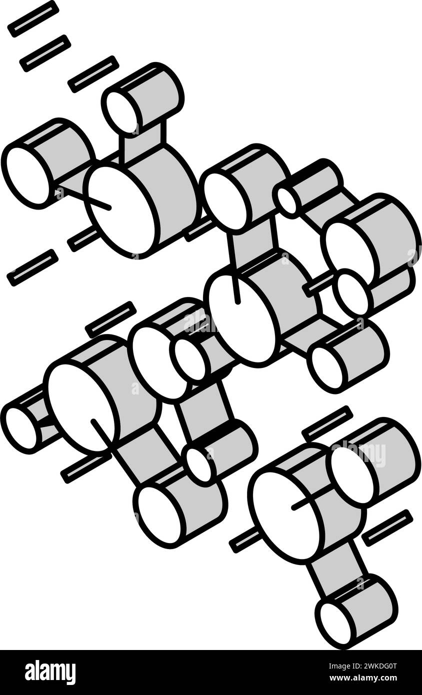 Chemical Molecule Isometric Icon Vector Illustration Stock Vector Image And Art Alamy