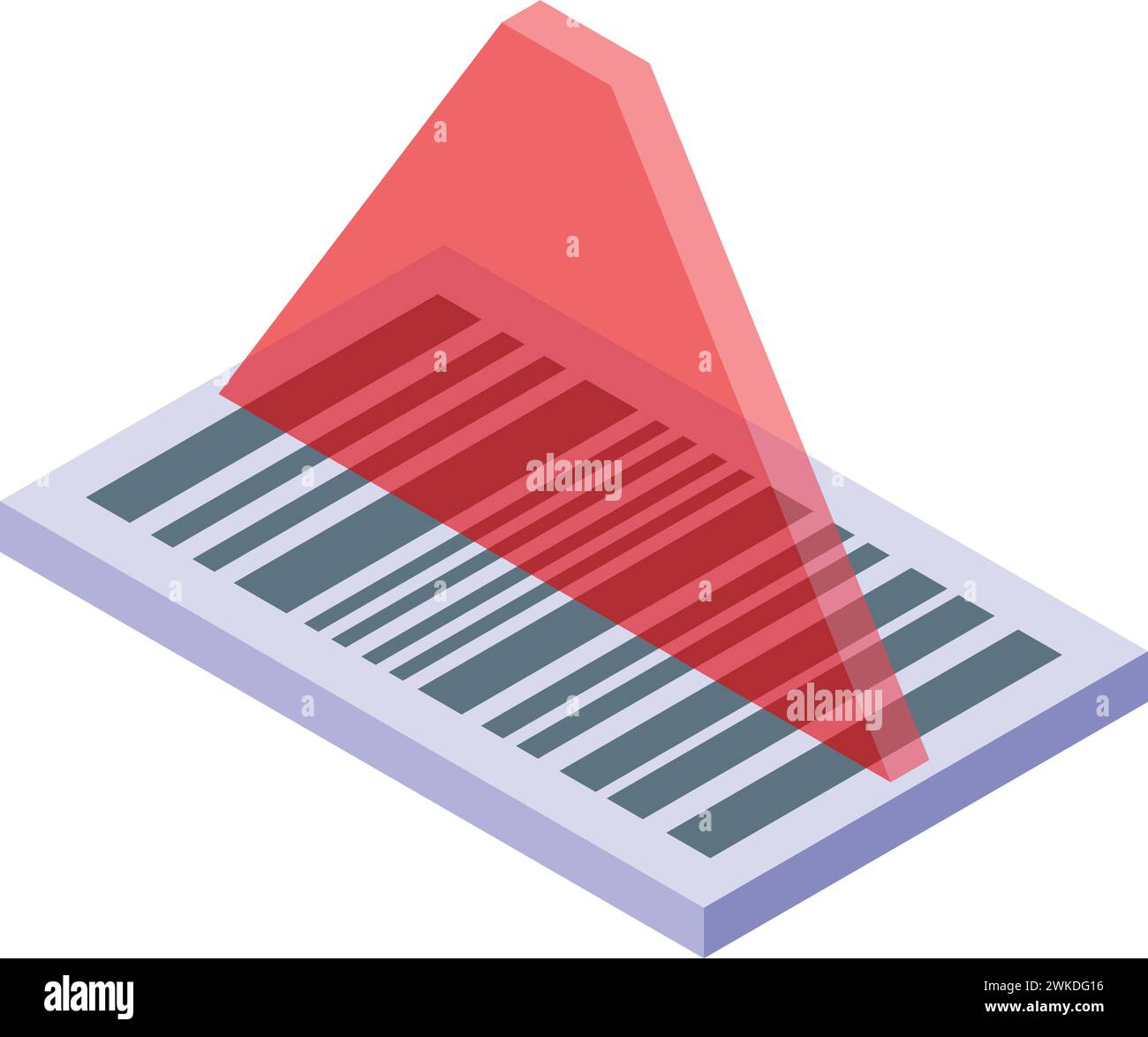 Scan product code icon isometric vector. Self service market. Counter store Stock Vector Image ...