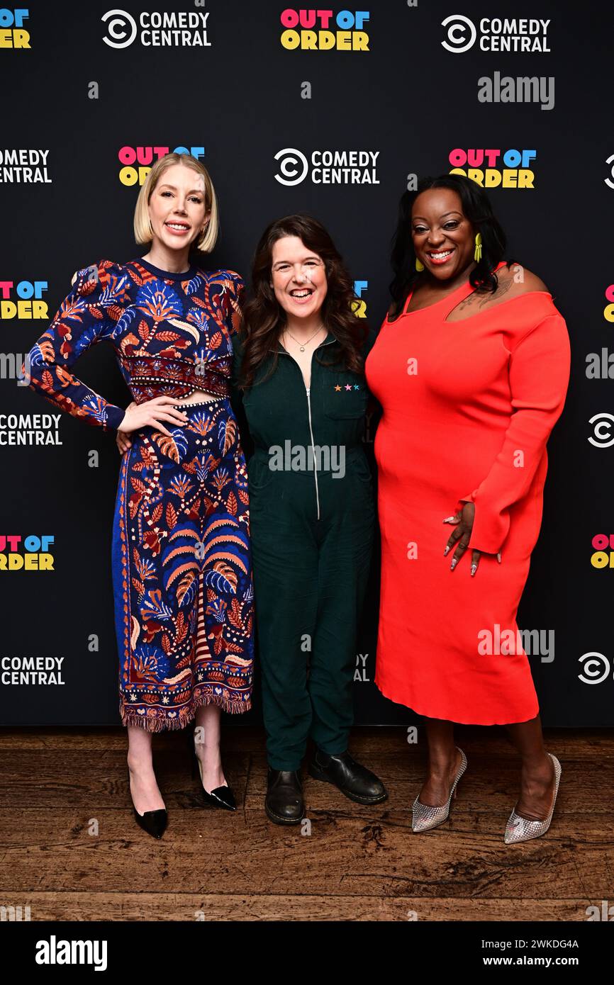 London, UK. 20th Feb, 2024. Katherine Ryan, Rosie Jones and Judi Love ...