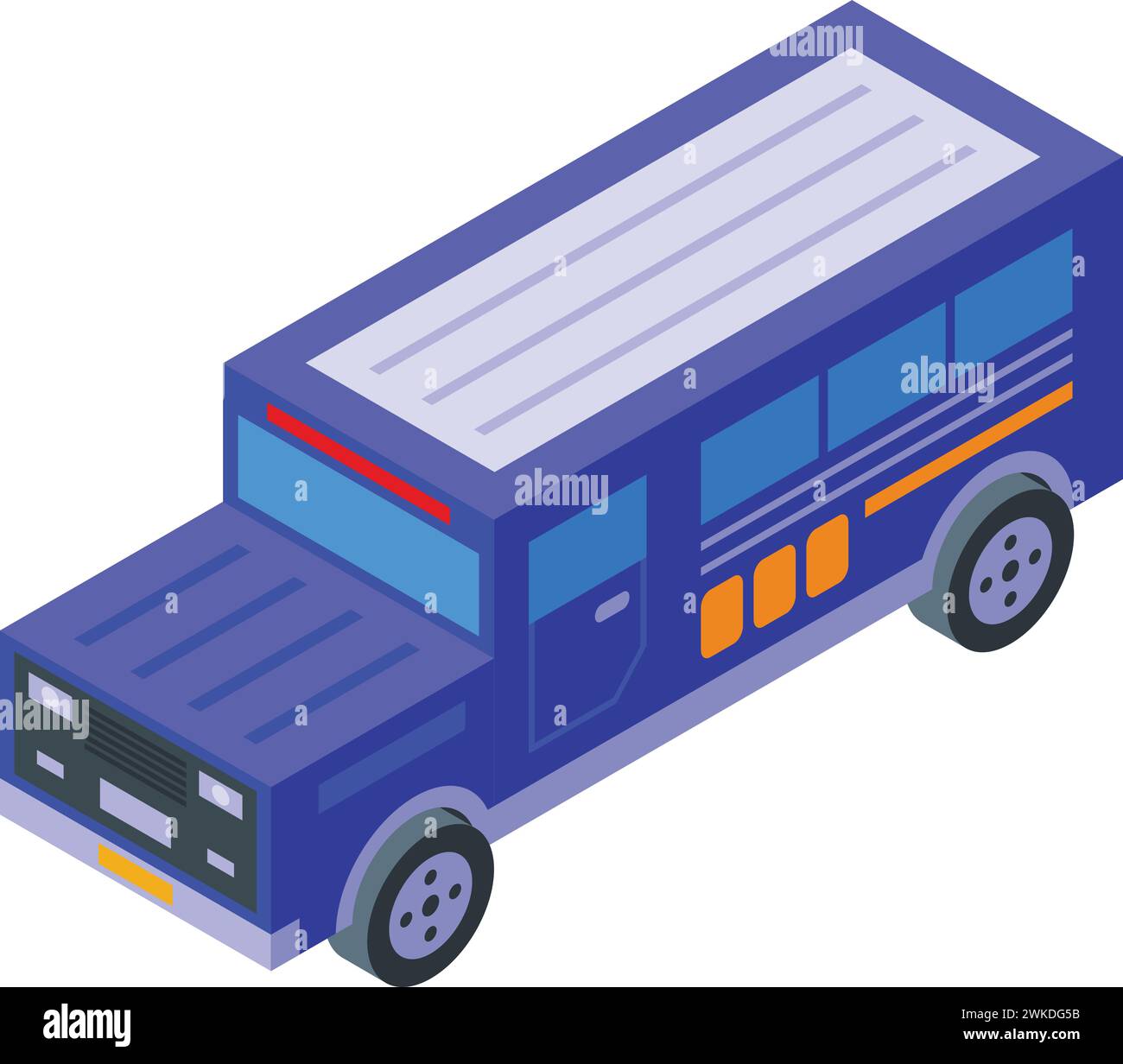 Tourism jeepney icon isometric vector. Design transport. Auto commuter ...