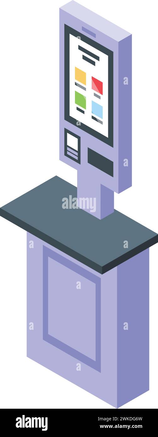 Self serve machine Stock Vector Images - Alamy