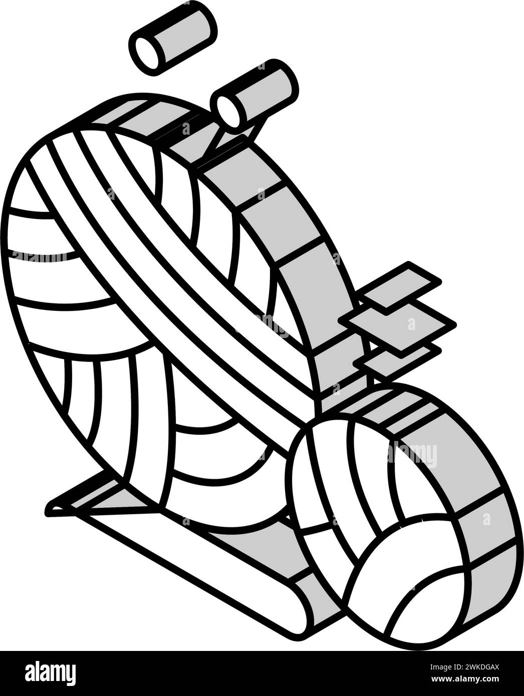 knitting tool isometric icon vector illustration Stock Vector Image ...