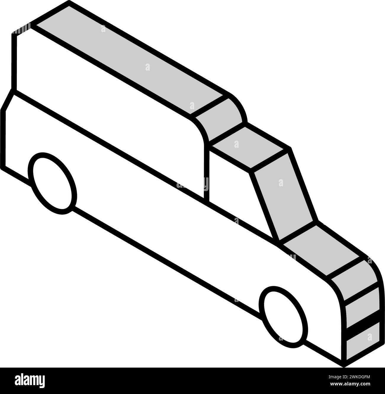 hearse car isometric icon vector illustration Stock Vector Image & Art ...