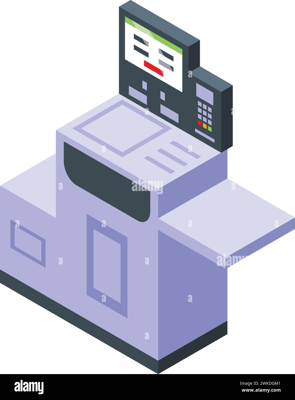 Supermarket service station Cut Out Stock Images & Pictures - Alamy